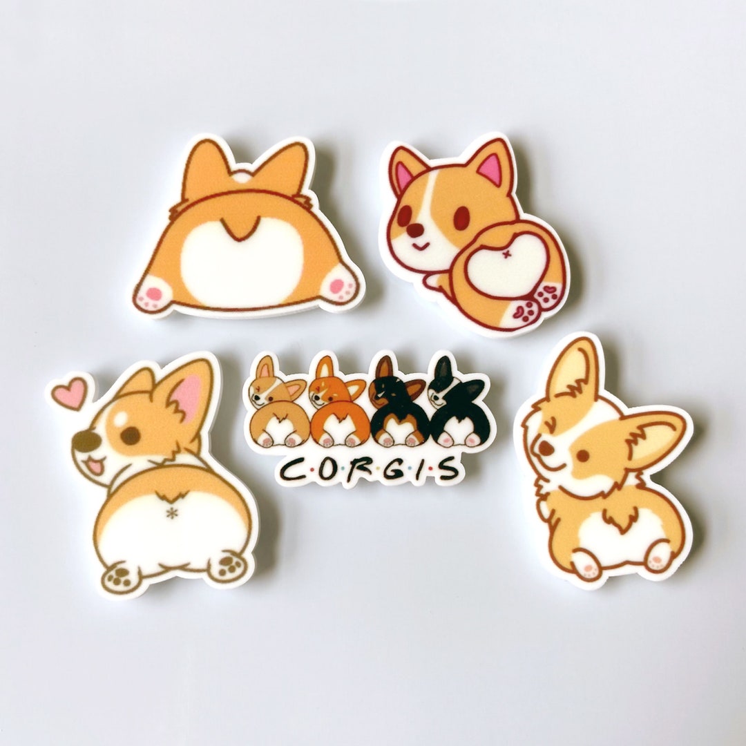 Corgi Butt Magnets: Dog Mom Kitchen Decor - Set of 5 - Etsy