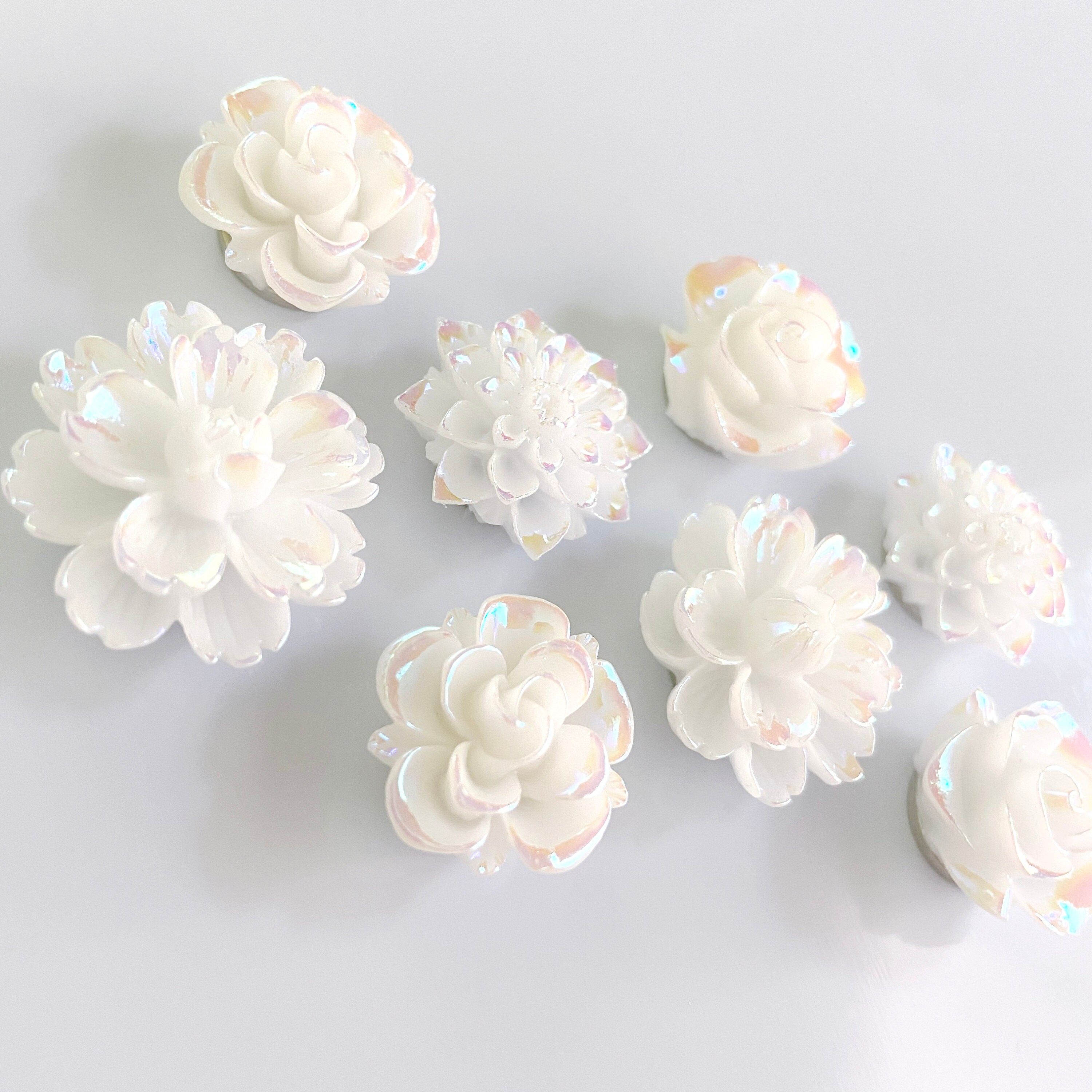 Home & Living Iridescent Flowers Home Office Refrigerator Magnets ...