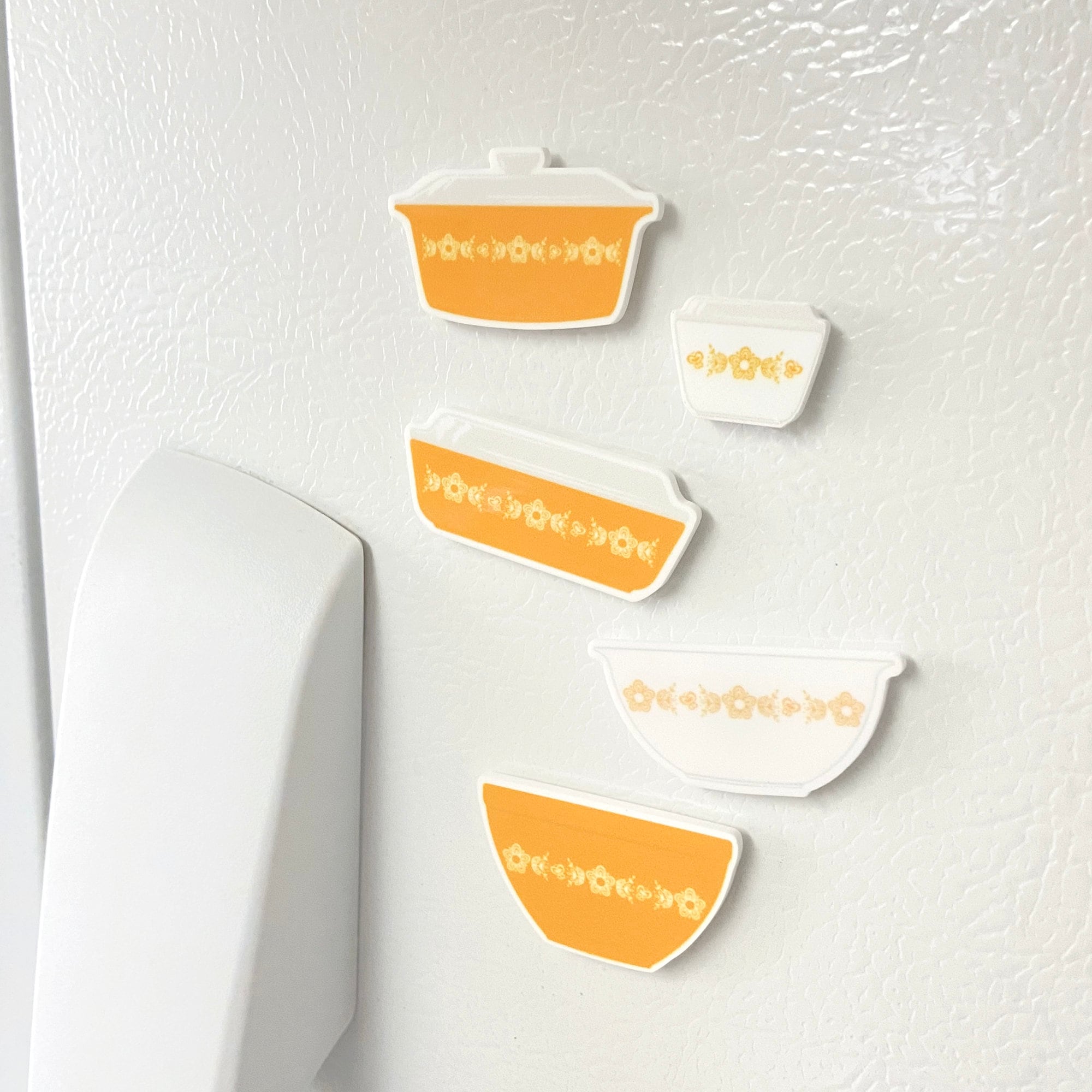 Butterfly Gold Pyrex Magnets Fridge Magnets Set of Five - Etsy