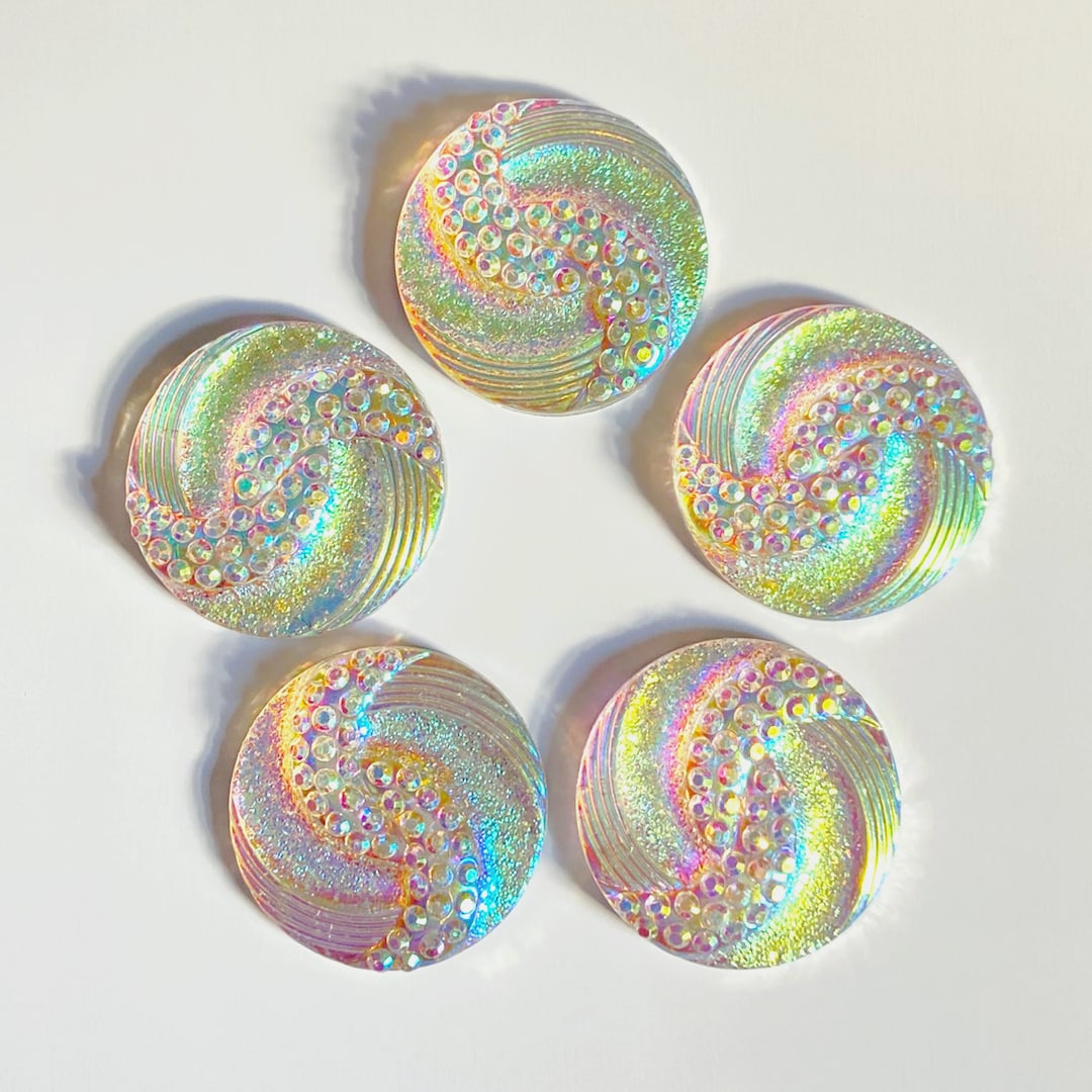 Glitter Spiral Magnets for Fridge or Magnet Board | Iridescent AB ...
