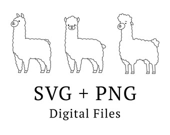 Llama Digital Download Alpaca Wall Art Llama Print Animal - Etsy