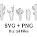 Cactus SVG Cactus PNG Cactus SVG Bundles Cactus Flower - Etsy Canada