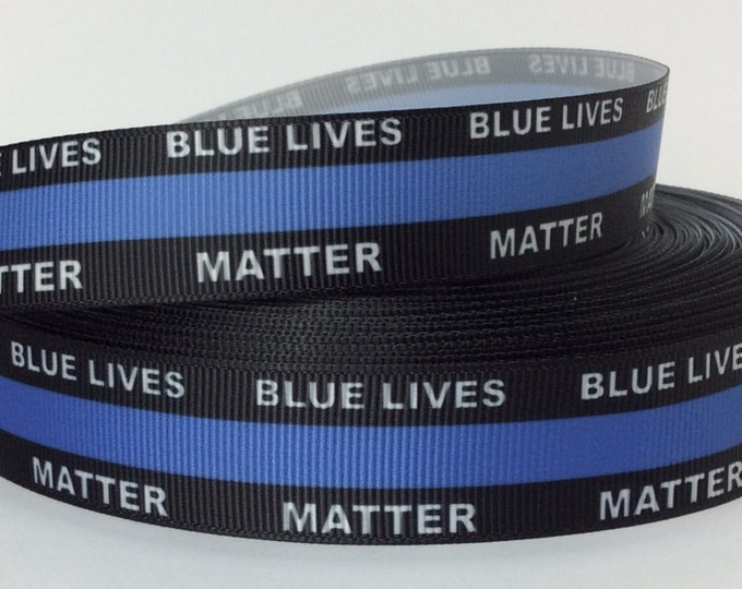 Blue Line Ribbon - Etsy