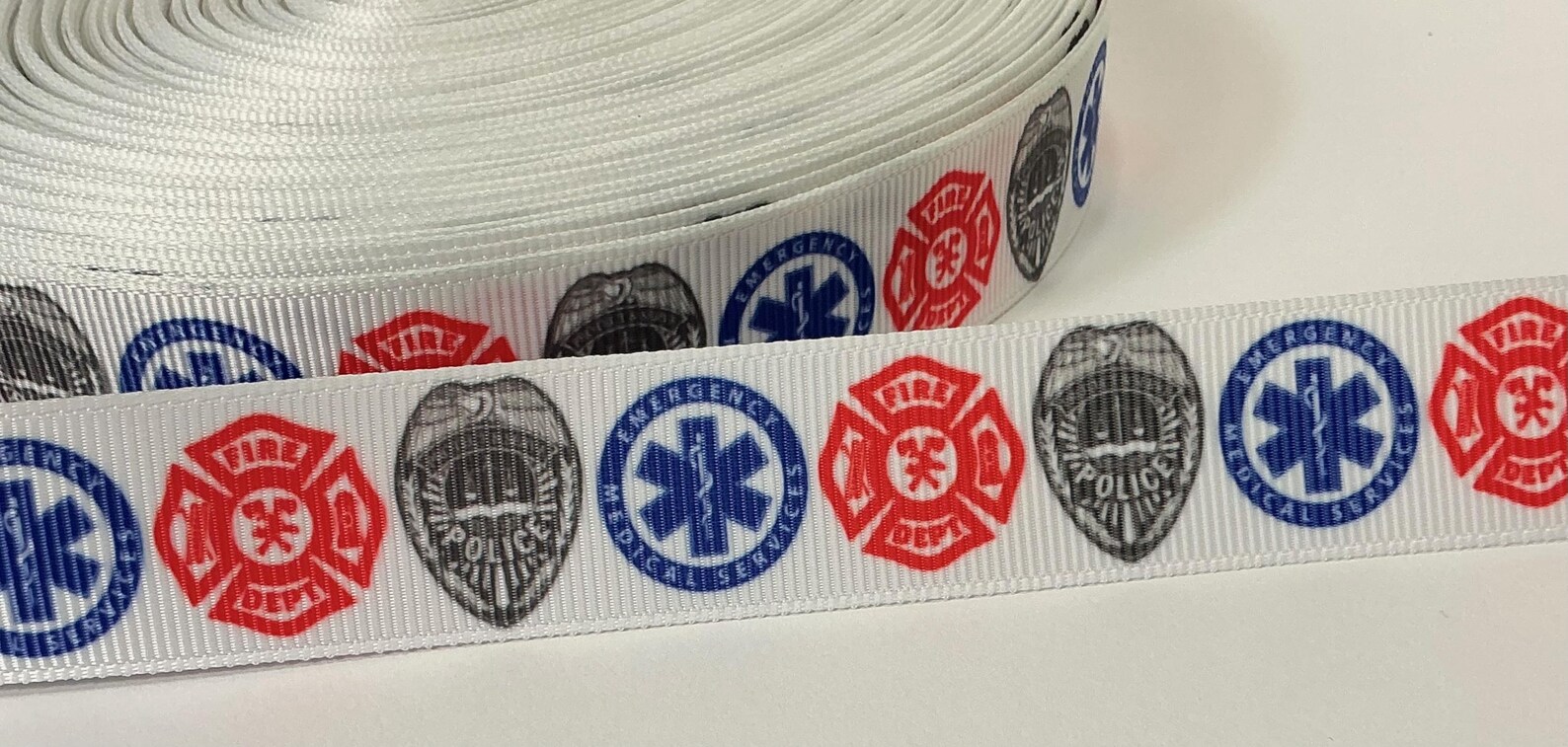 First Responder Symbols - 7/8" - Printed Grosgrain Ribbon - Etsy