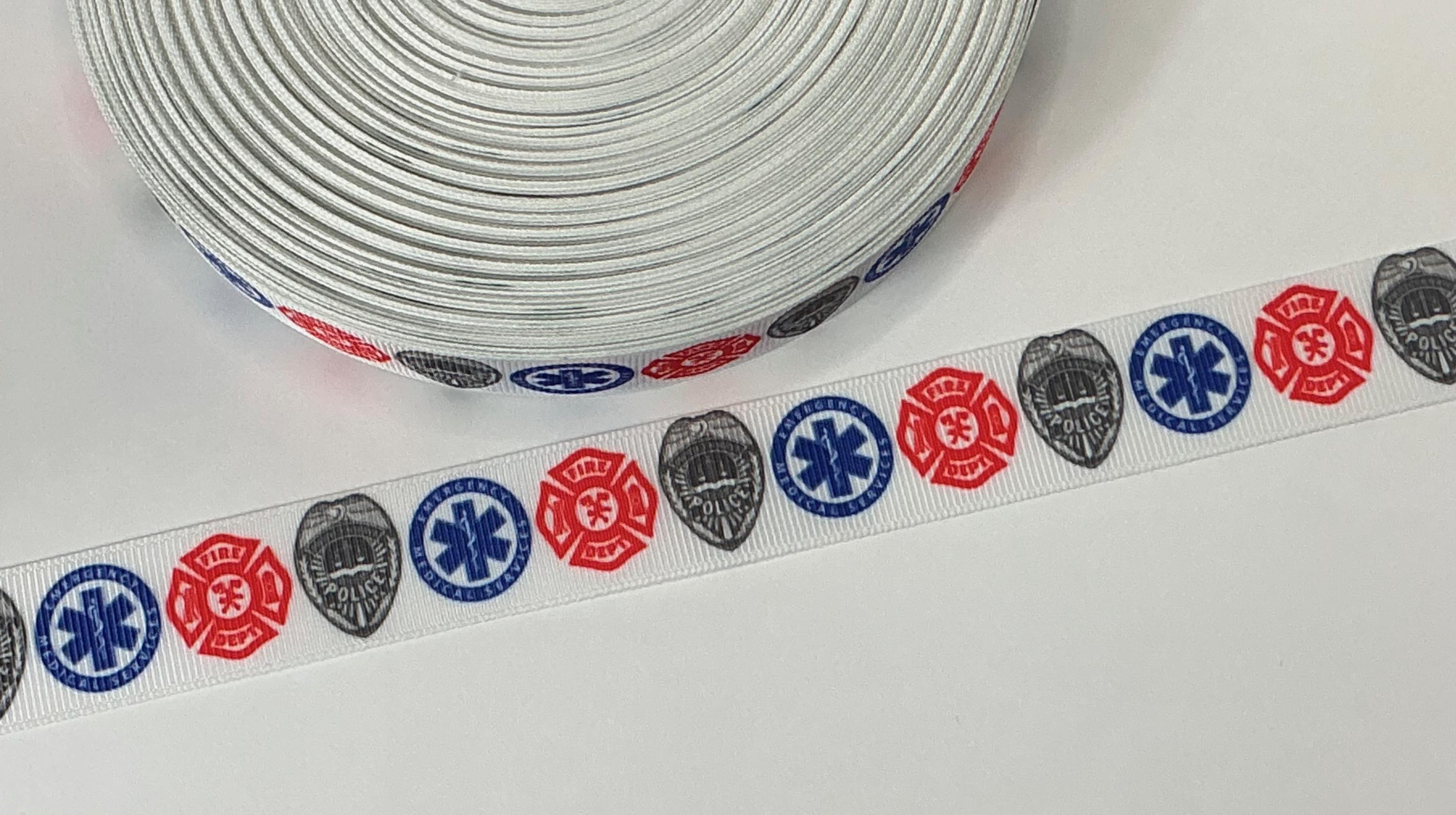 First Responder Symbols - 7/8" - Printed Grosgrain Ribbon - Etsy