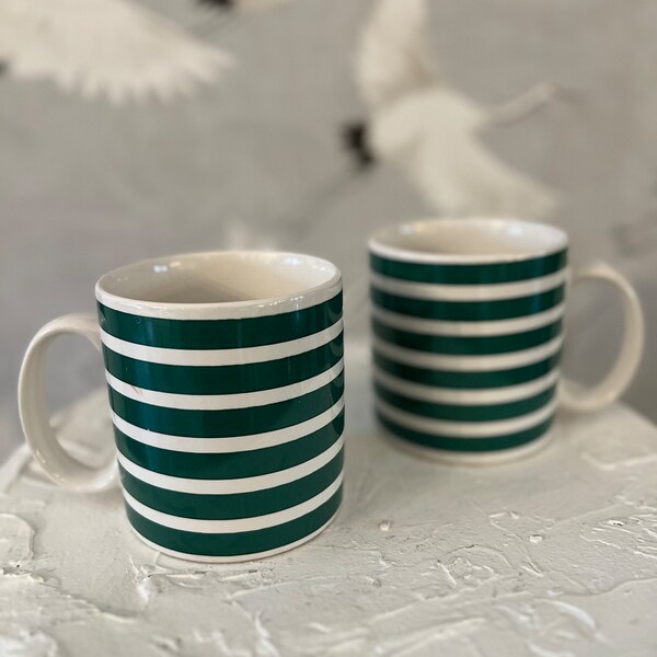 Striped Mugs - Etsy