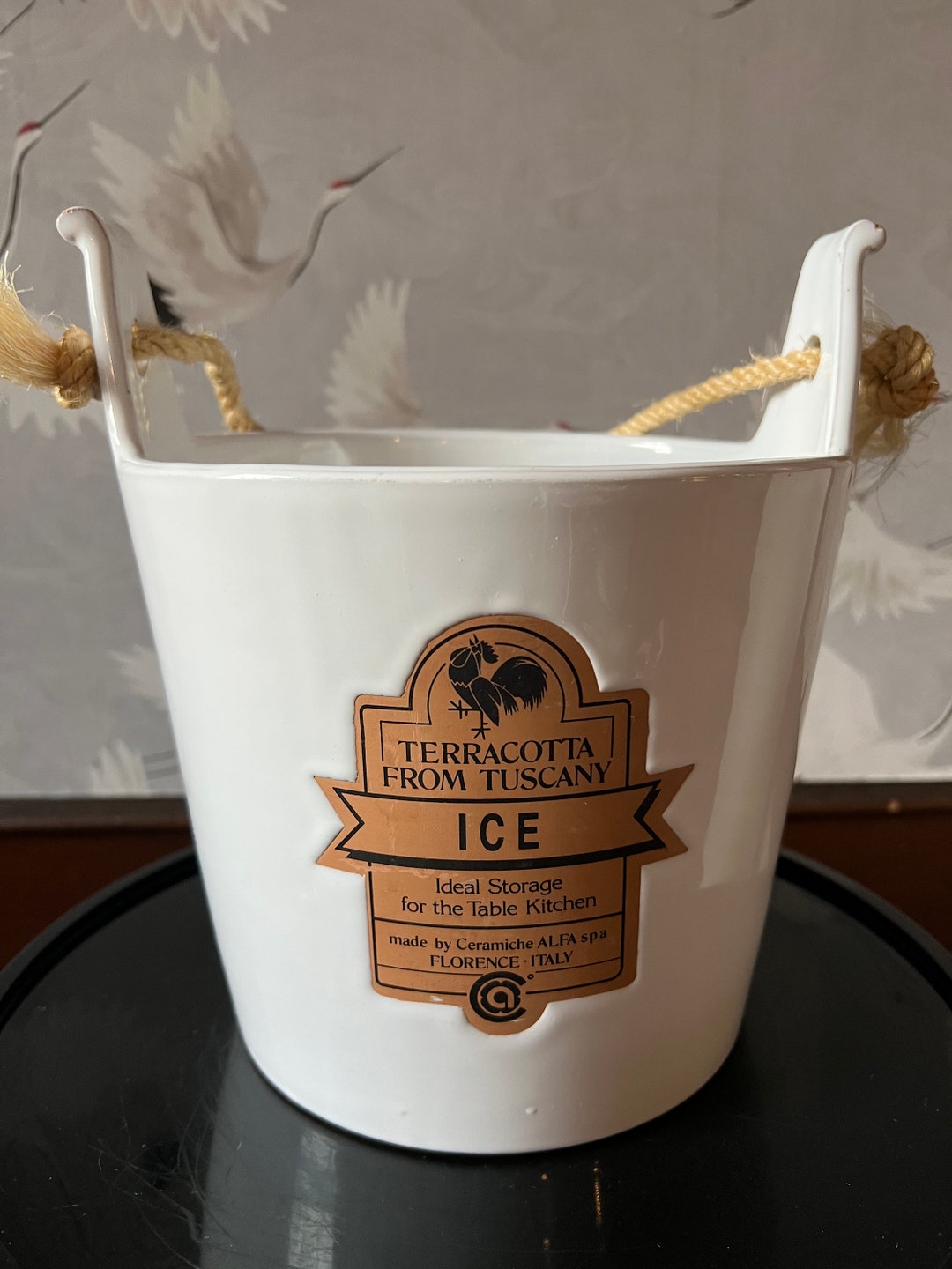 Ceramiche Terracotta From Tuscany White Ceramic Ice Bucket - Etsy