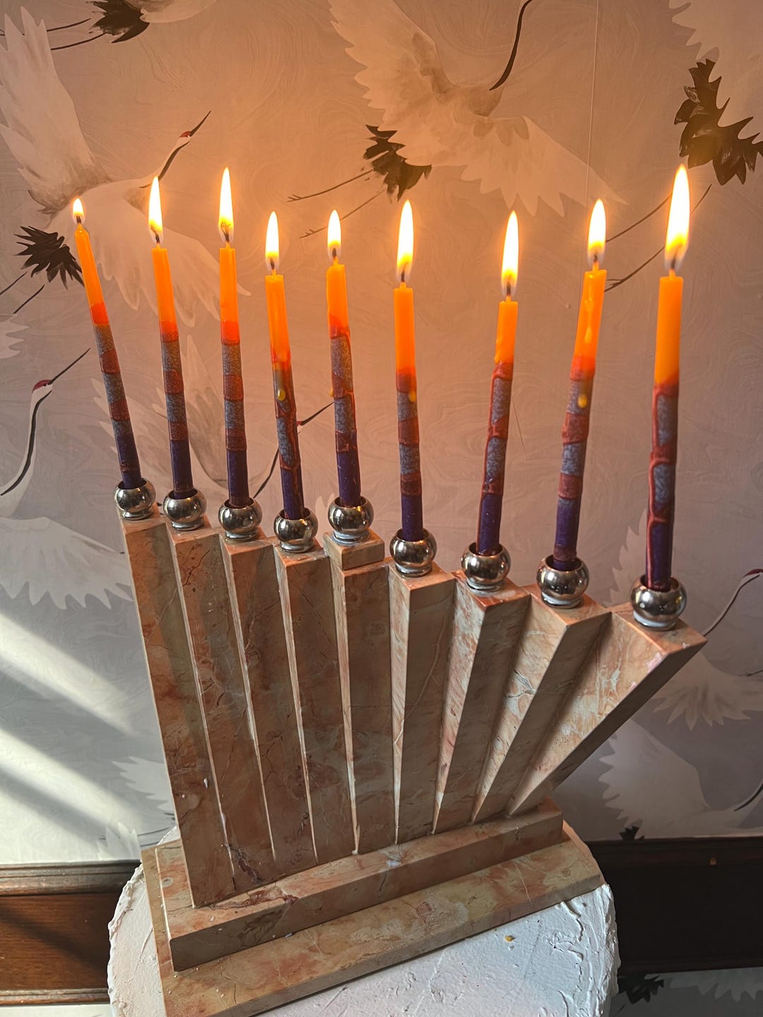 Jerusalem Stone Menorah - Etsy