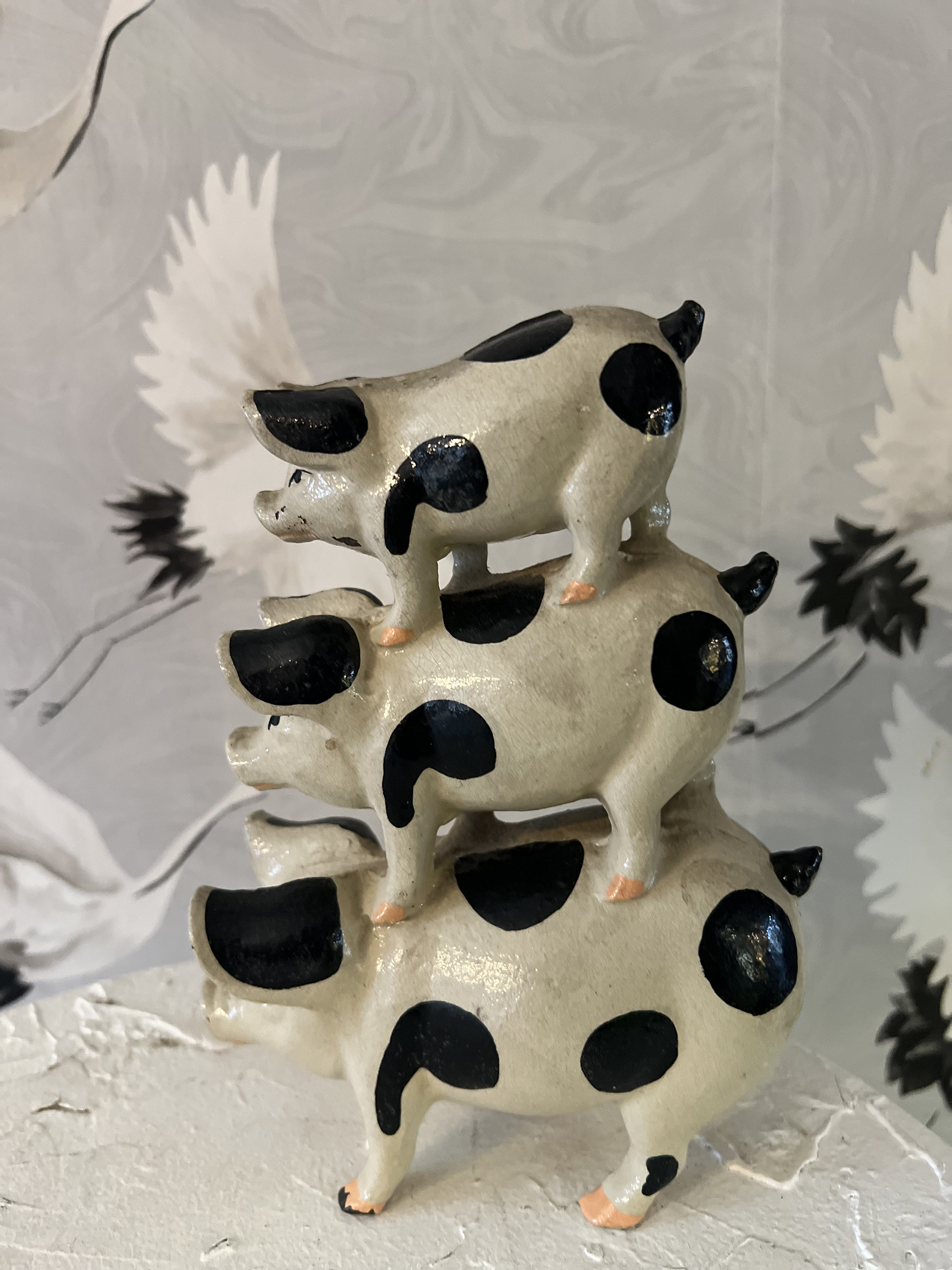 Cast Iron Stacking Pigs Door Stop - Etsy