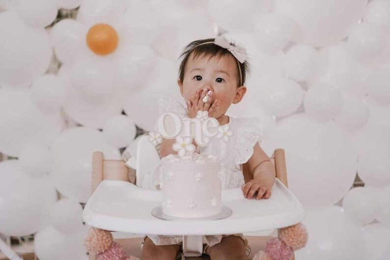 Wood Daisy Cake Topper Daisy One Cake Topper Groovy Cake - Etsy