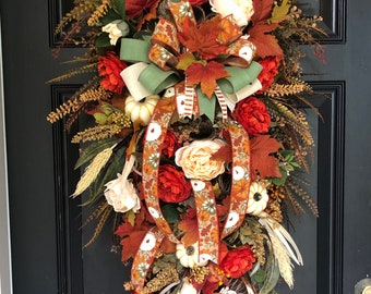 Fall Door Swag - Etsy