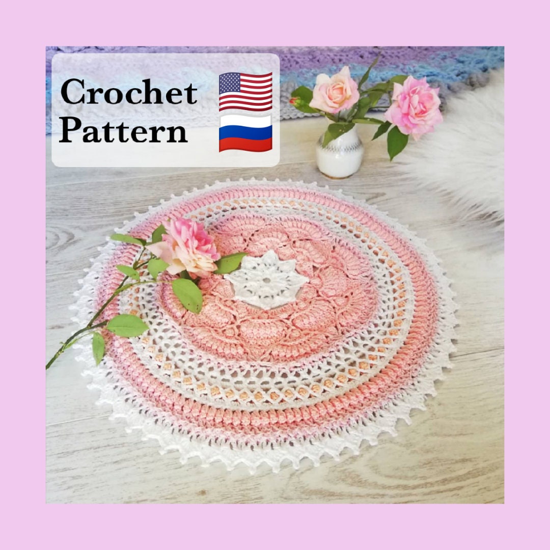 Modèle de napperon au crochet texturé, tutoriel de crochet de mandala ...