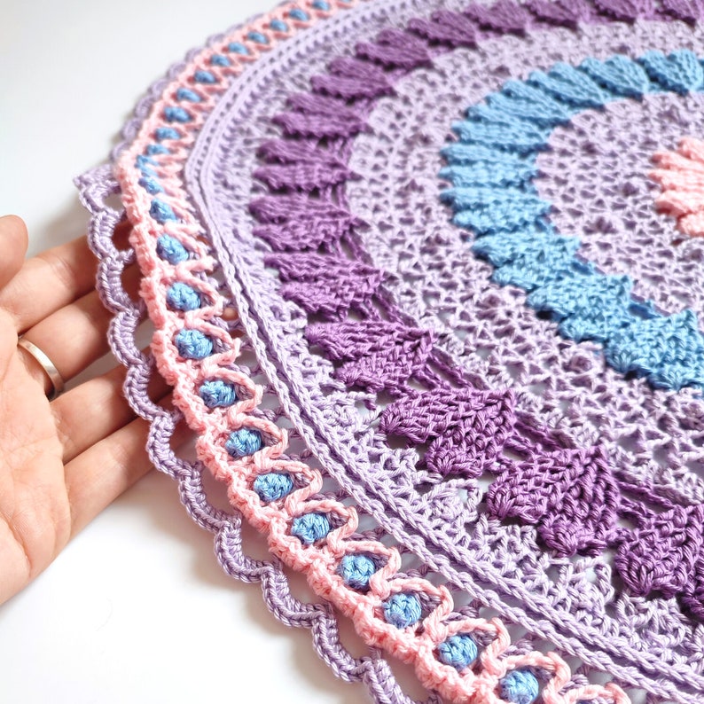 Crochet Coffee Table Tablecloth PDF Pattern - Etsy