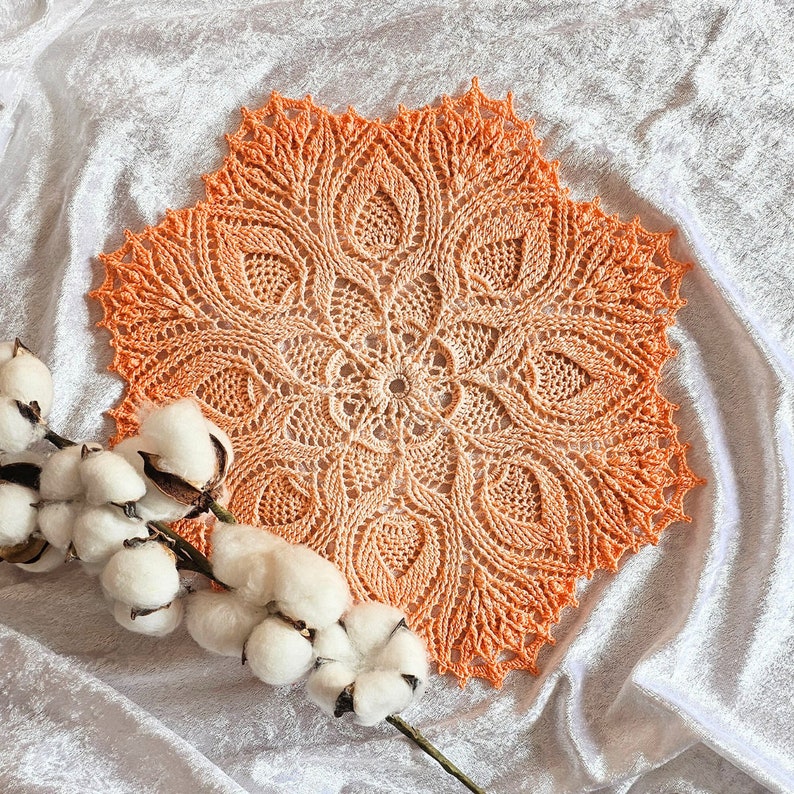 Modèle de napperon texturé au crochet « Hanna », un tutoriel PDF au ...