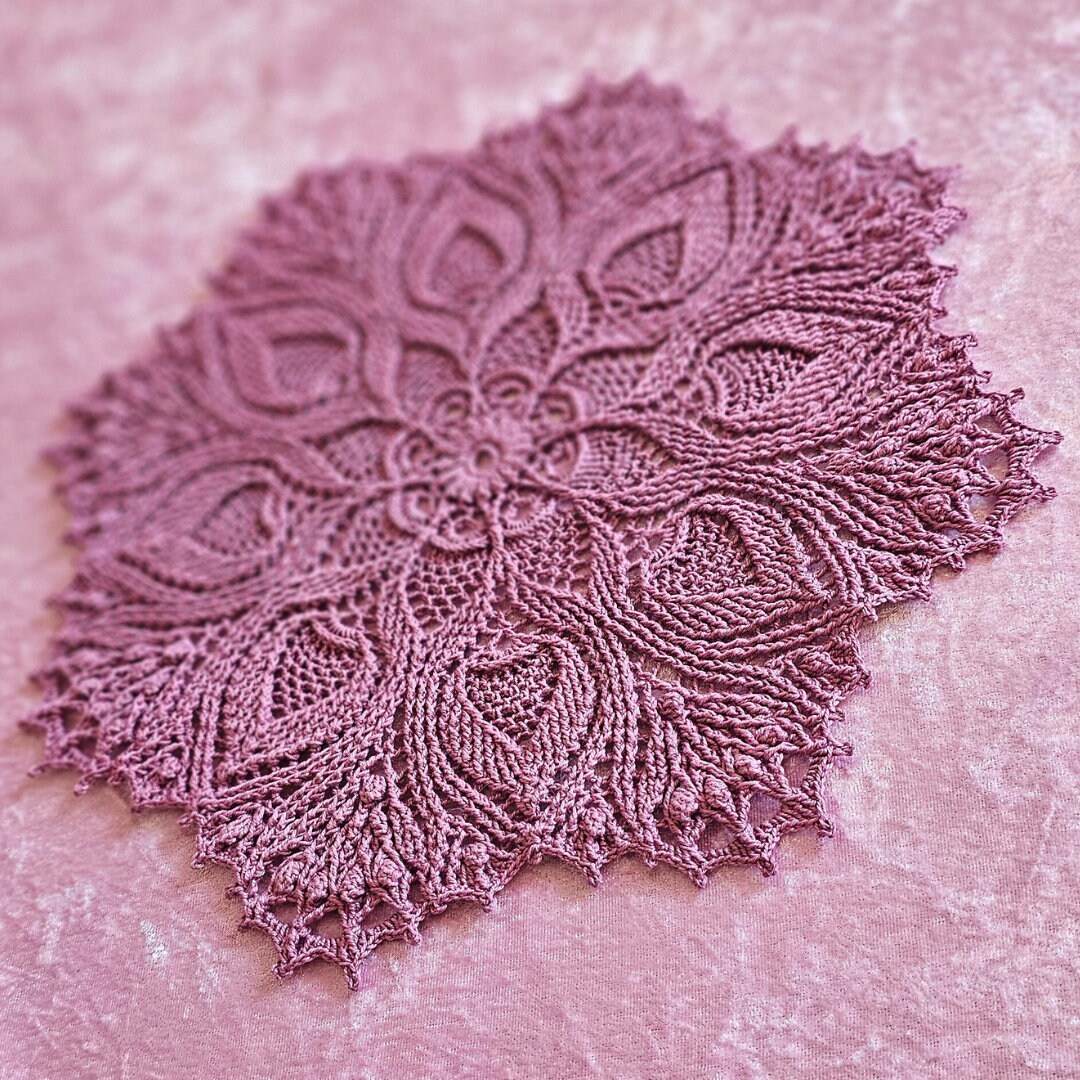 Modèle de napperon texturé au crochet « Hanna », un tutoriel PDF au ...