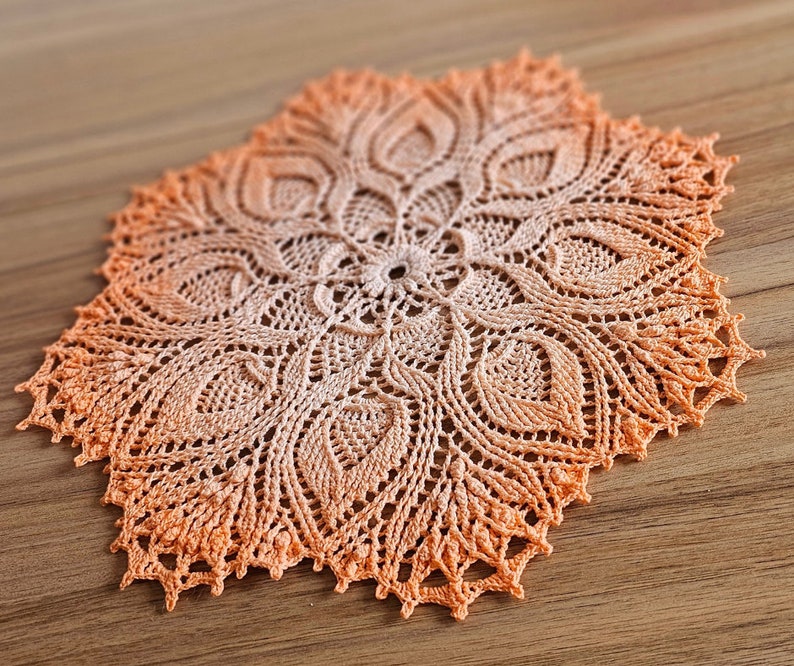 Modèle de napperon texturé au crochet « Hanna », un tutoriel PDF au ...