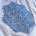 Modèle de napperon texturé au crochet « Hanna », un tutoriel PDF au ...