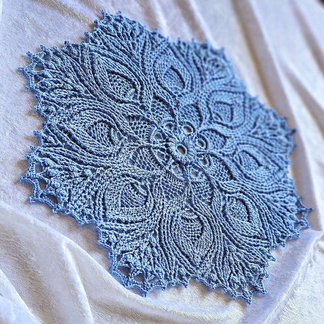 Modèle de napperon texturé au crochet « Hanna », un tutoriel PDF au ...
