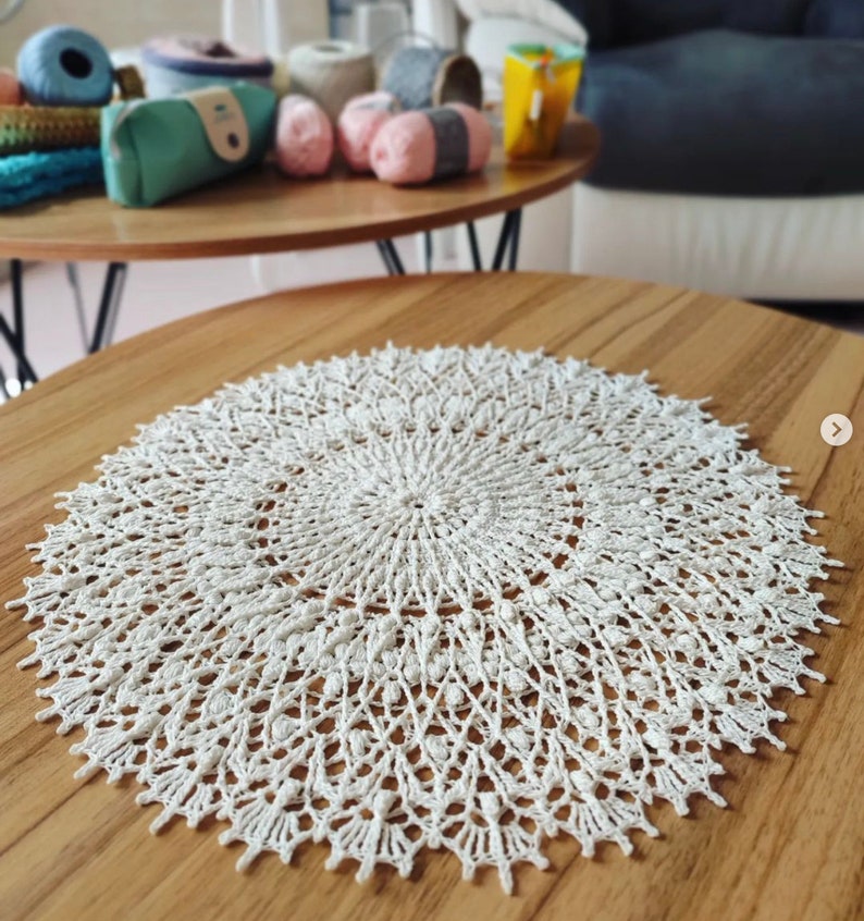 Textured Crochet Doily Pattern Sparkling Dreams 3D Mandala - Etsy