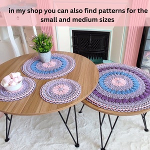Crochet Coffee Table Tablecloth PDF Pattern - Etsy