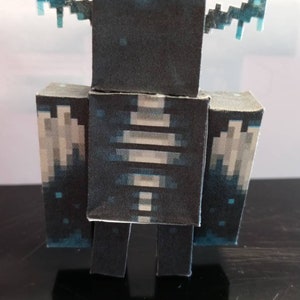 Warden Minecraft inspired papercraft figurine | Etsy