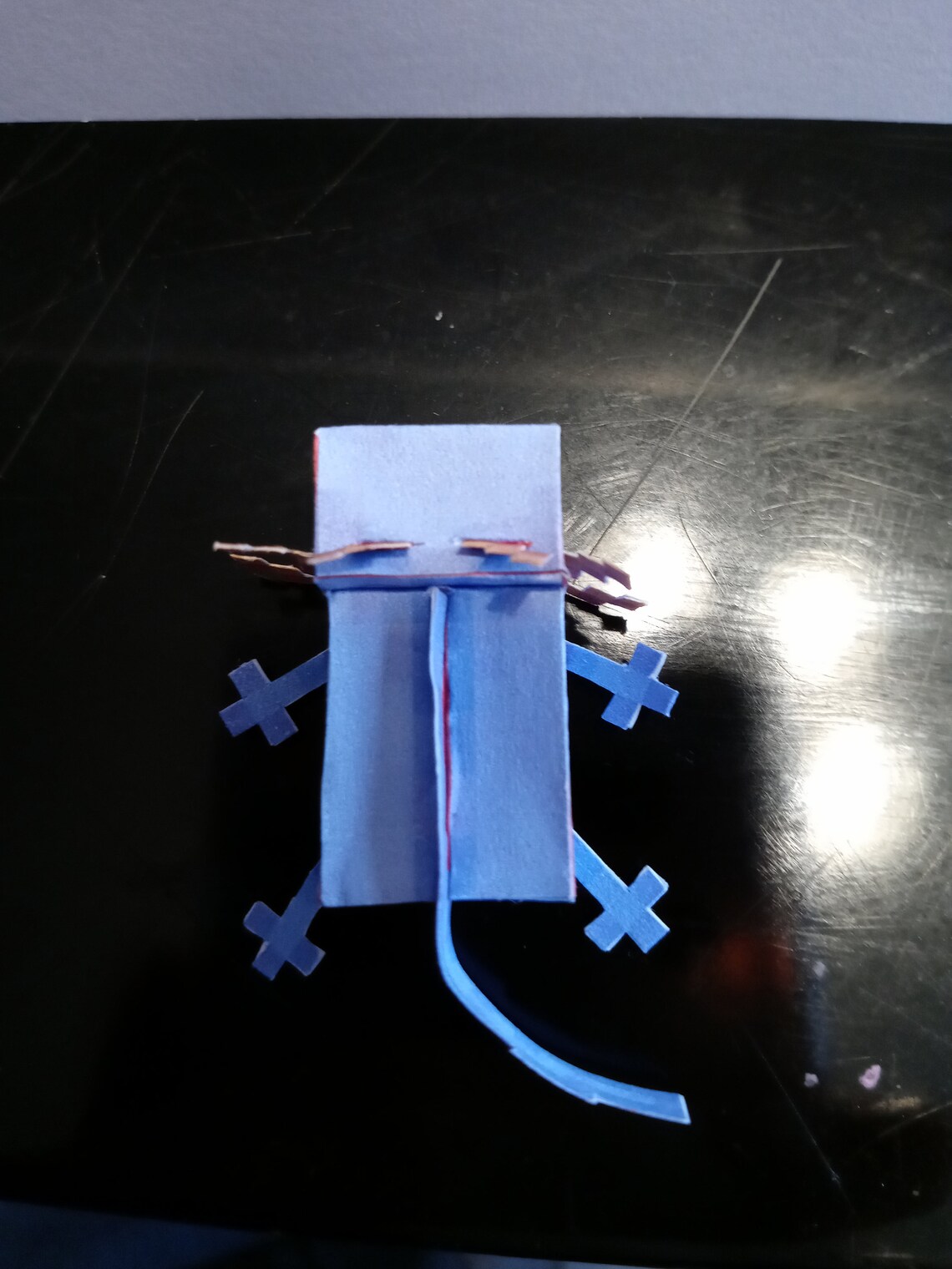 Rare Blue Axolotl and Other Axolotls, Minecraft Inspired Papercraft ...