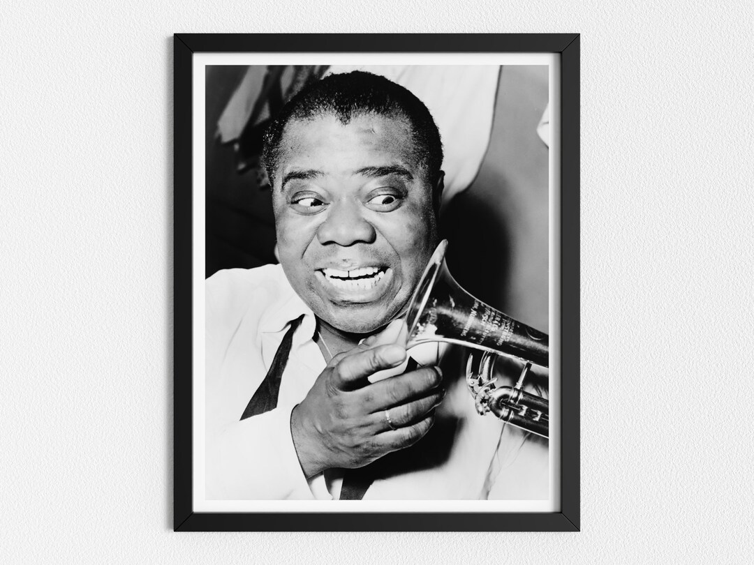 Vintage Photo Printable Louis Armstrong Iconic Jazz - Etsy