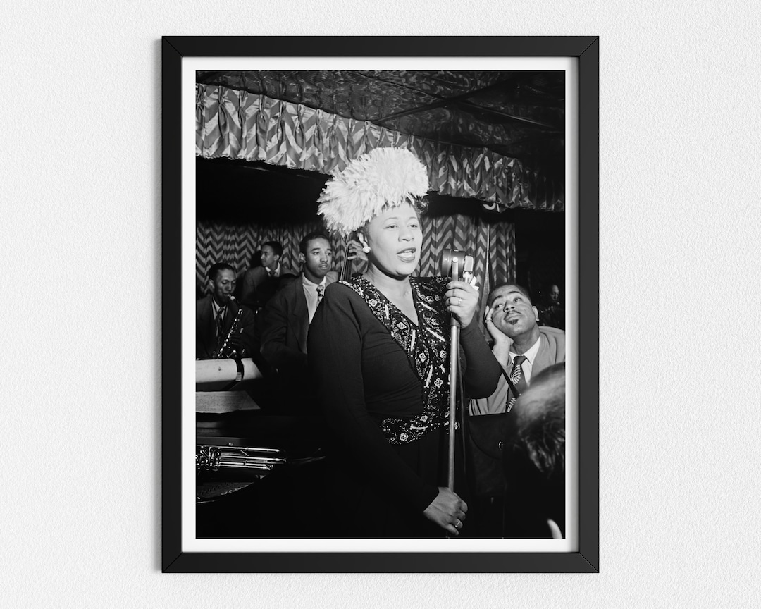 Vintage Photo Printable | Ella Fitzgerald | Famous Jazz Singer | Black ...