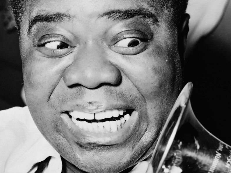 Vintage Photo Printable | Louis Armstrong | Iconic Jazz Musician ...