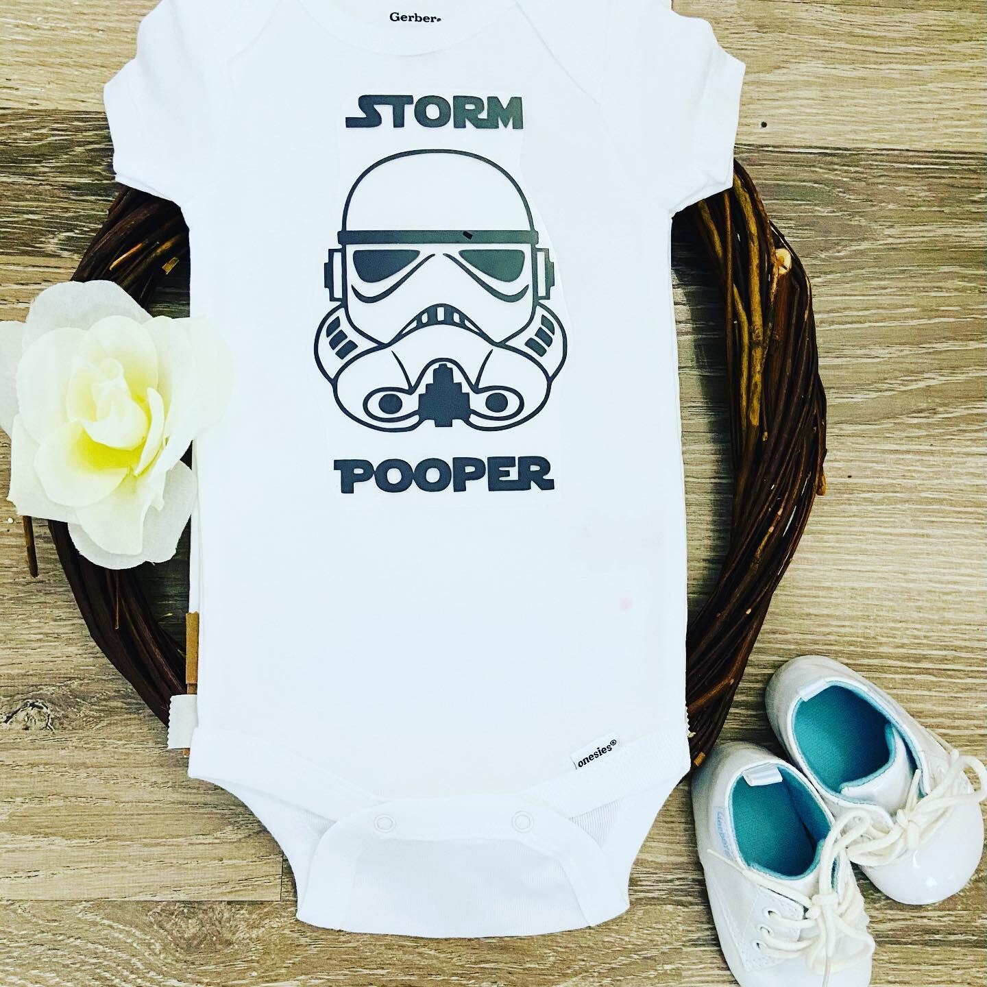 Storm Pooper Onesie | Star Wars Baby Onesie | Funny Star Wars Onesie ...