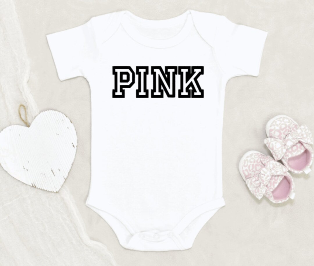 Pink Baby Onesie I Cute Pink Baby Onesie I Baby Girl Onesie I Custom ...