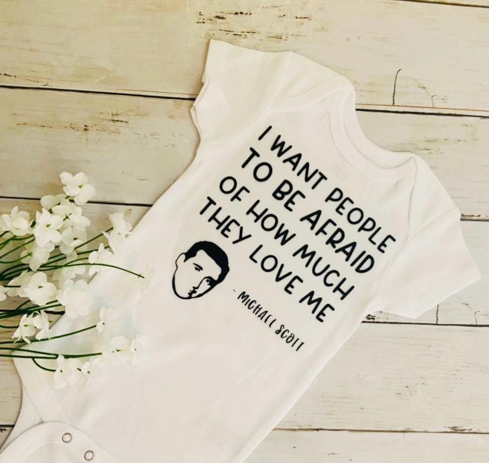 I Want People to Be Afraid of How Much They Love Me Onesie | the Office ...