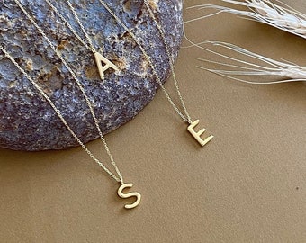 Puffy Initial Pendant - Etsy