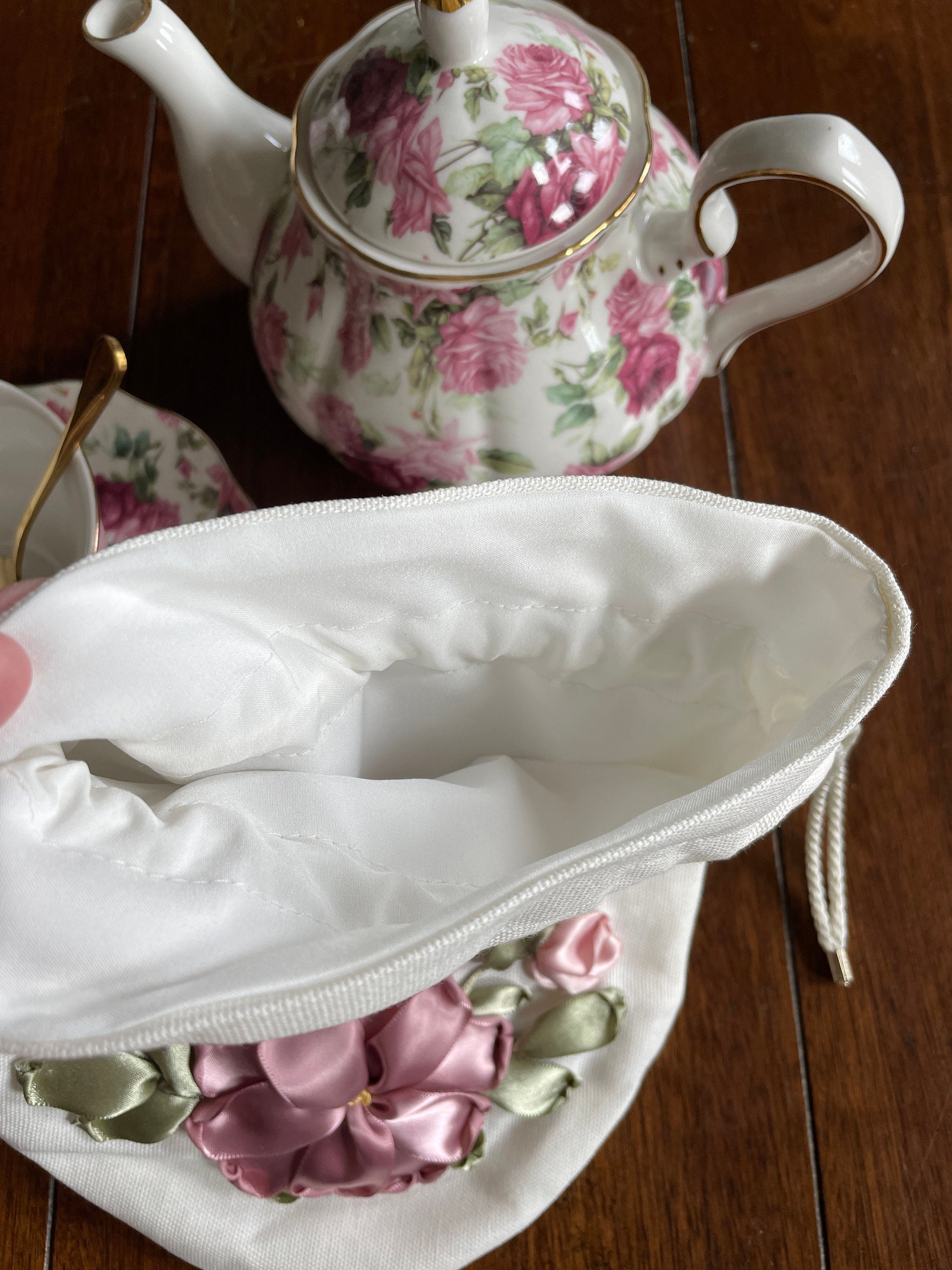 Ribbon Embroidered Reticule or Reticule or Regency Reticule - Etsy