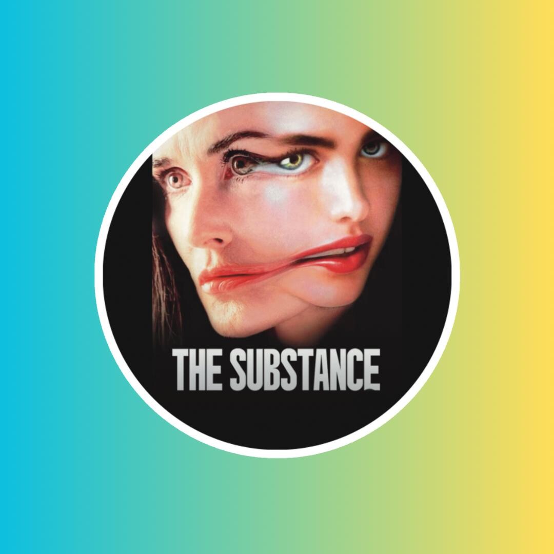 The Substance Movie Sticker Demi Moore Sci-fi Film Fan Art, Minimalist ...