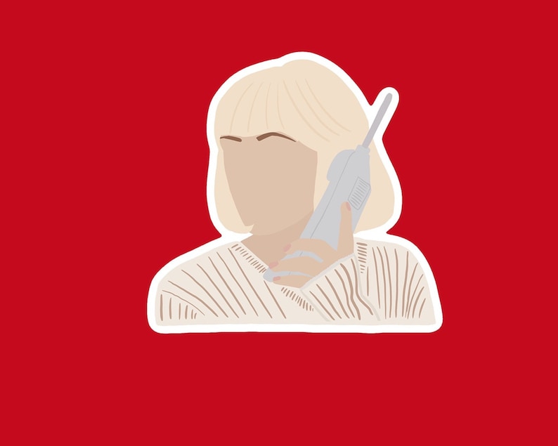 Scream Movie Sticker | Scream Horror Film Sticker | Drew Barrymore ...