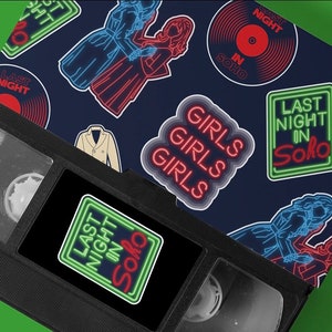 Last Night in Soho Sticker Pack of 5 / Colour Glossy Stickers / Edgar ...