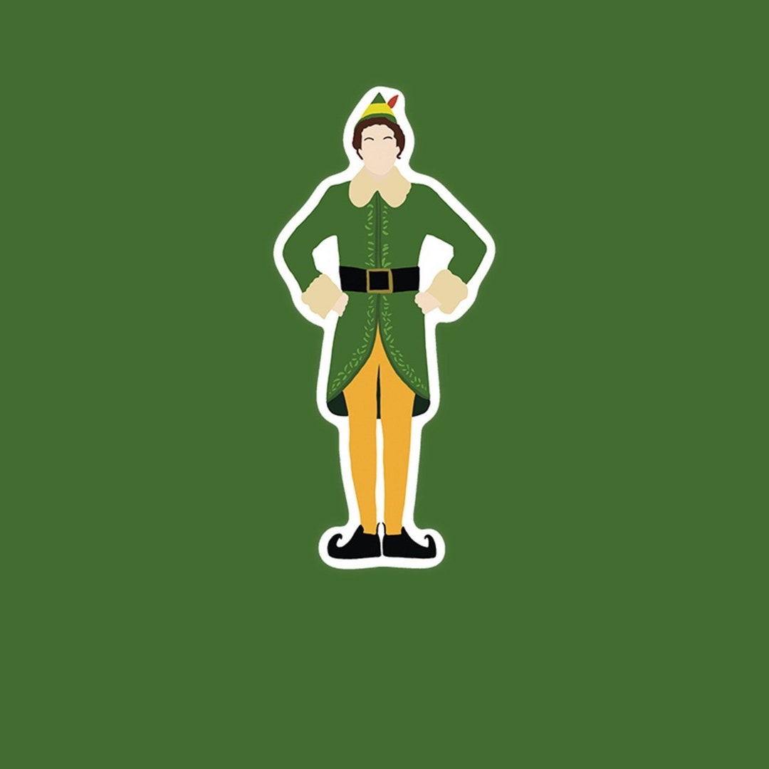 Buddy the Elf Movie Sticker Christmas Elf Sticker Elf Film Sticker - Etsy
