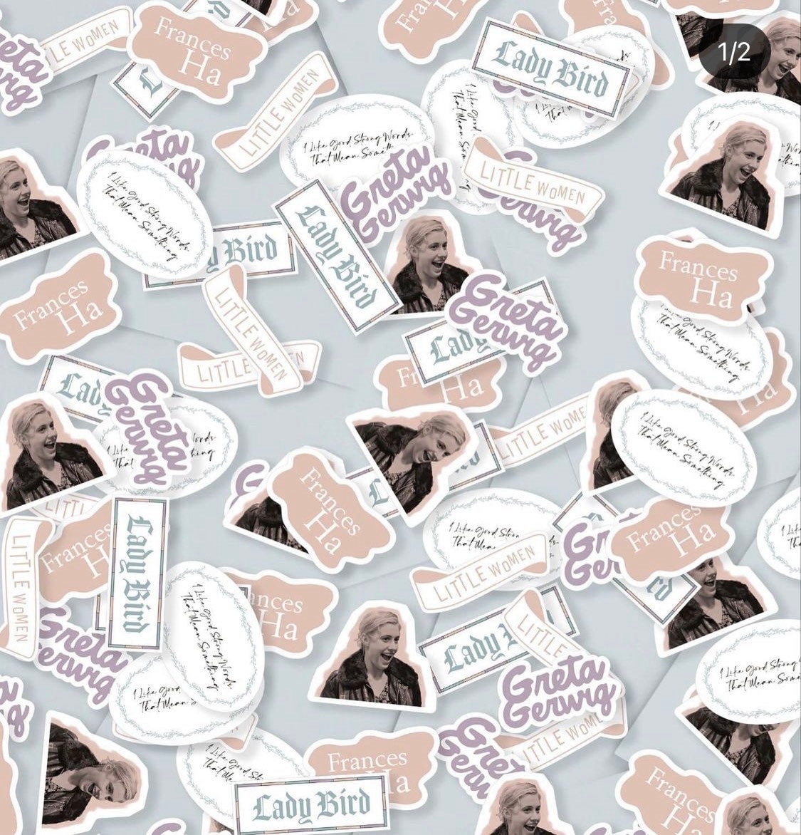 Greta Gerwig Sticker Pack Movie Decal Laptop Little Women Lady Bird ...