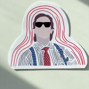 American Psycho Sticker | Patrick Bateman Sticker | Christian Bale ...