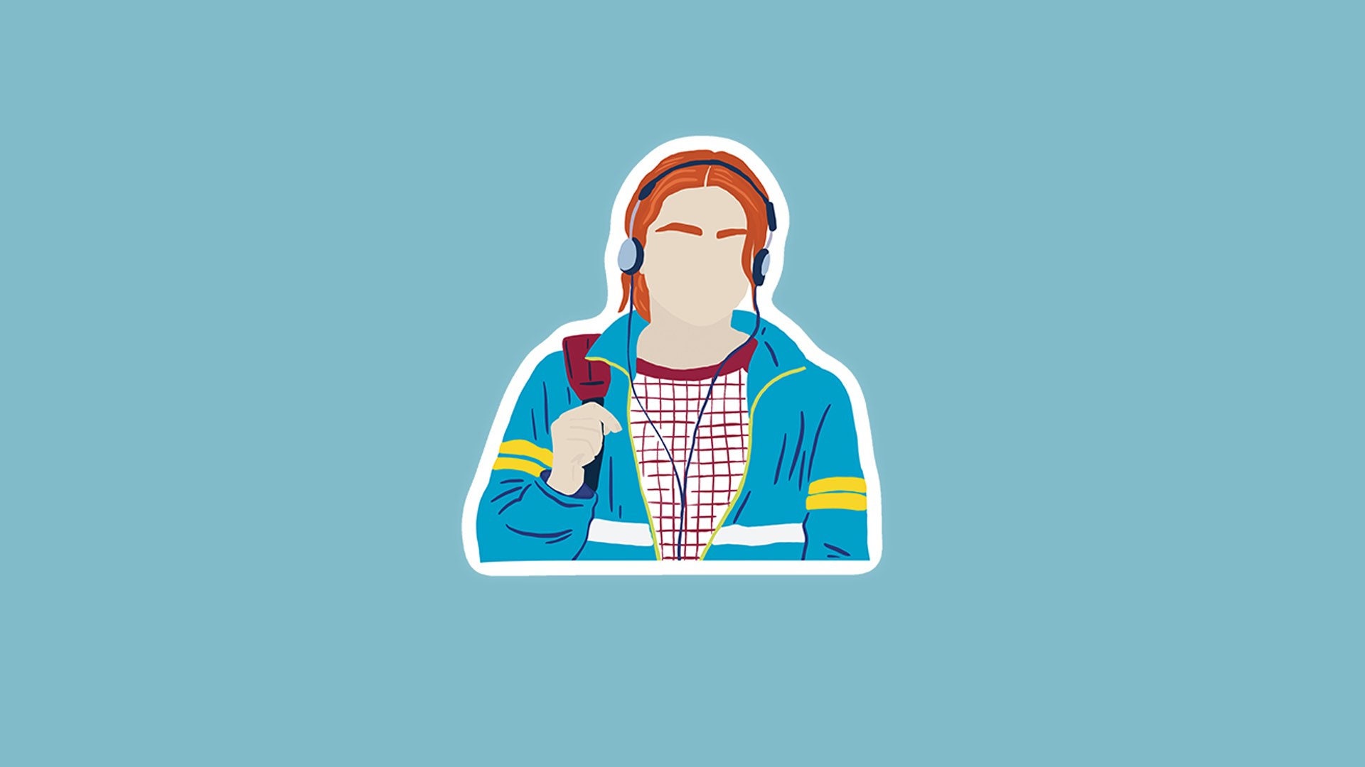 Stranger Things Season 4 Max Sticker Running up That Hill - Etsy UK