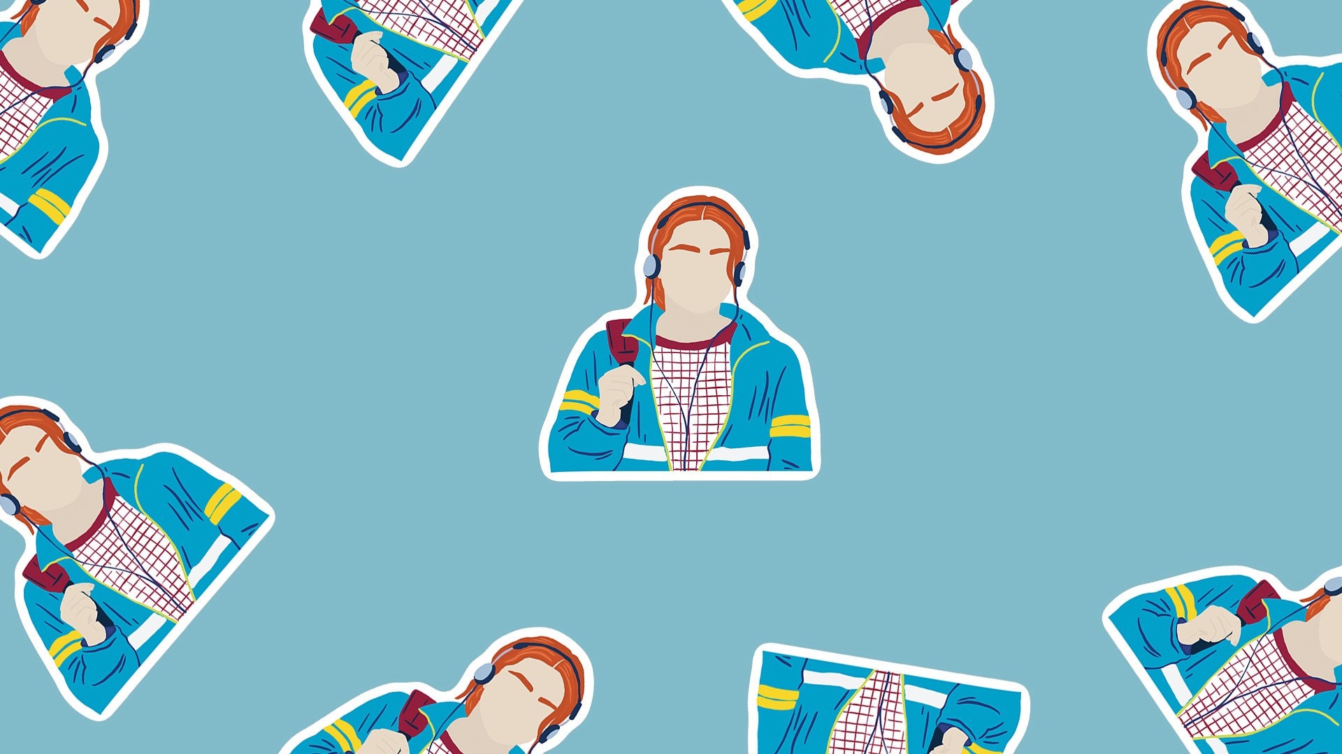 Stranger Things Season 4 Max Sticker Running up That Hill - Etsy UK