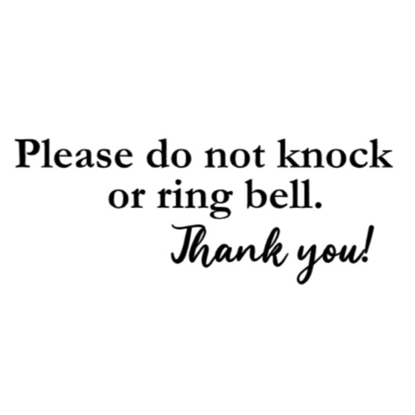 Do Not Knock Sign - Etsy