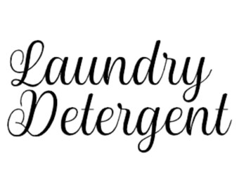 Detergent Decal - Etsy