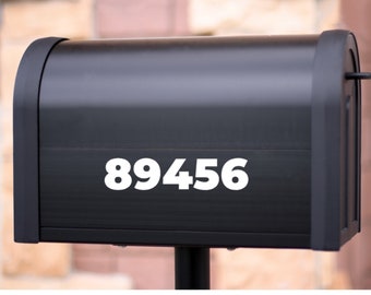 Bold, Modern Gothic Style Mailbox Address Numbers cost for up to 4 ...