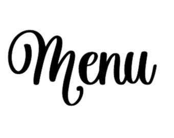 Menu Decal - Etsy