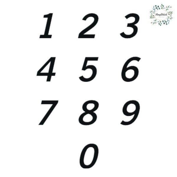 Large Vinyl Numbers - Etsy