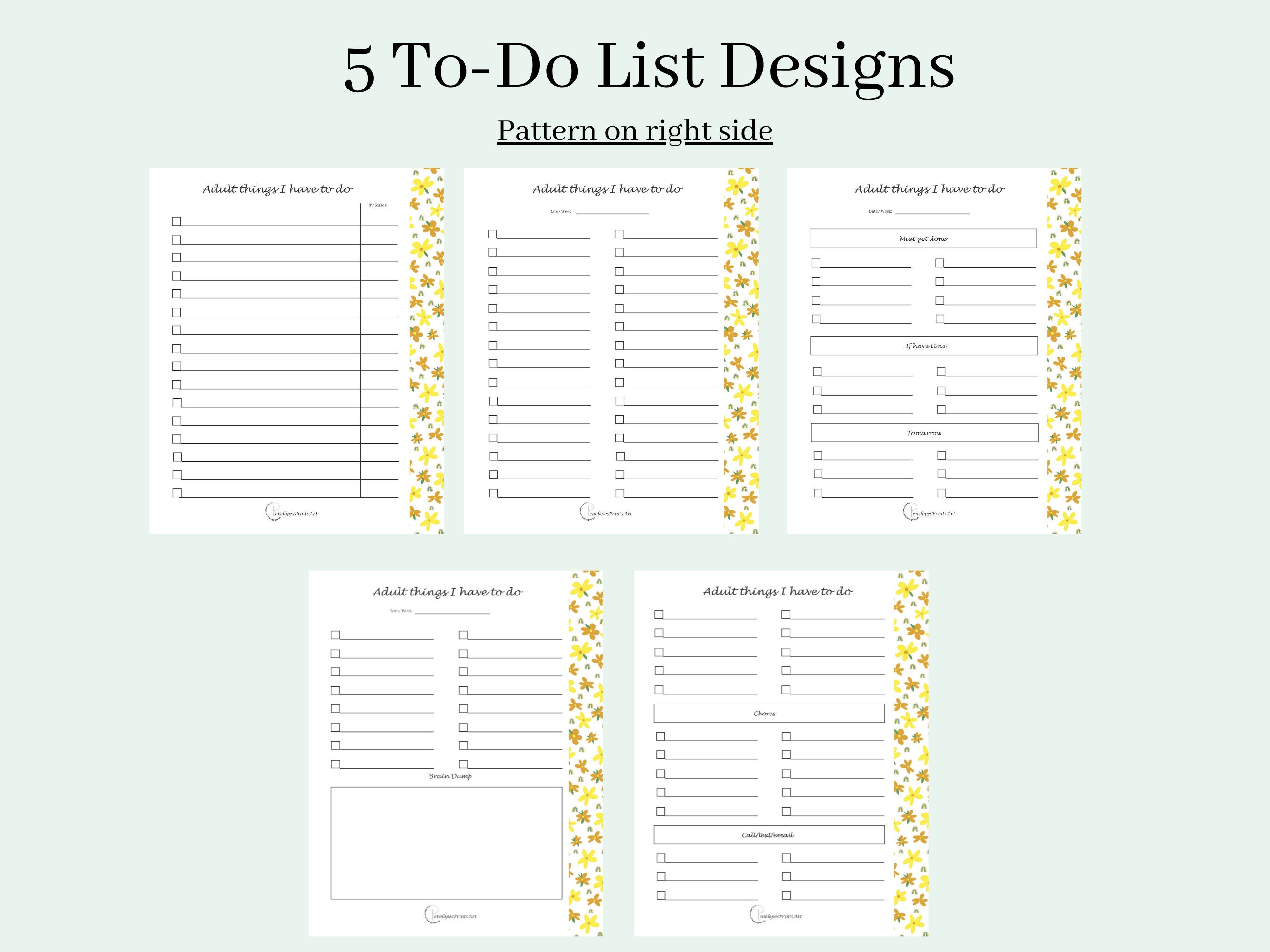 Happy Planner Boho to Do List Bundle With to Do List - Etsy