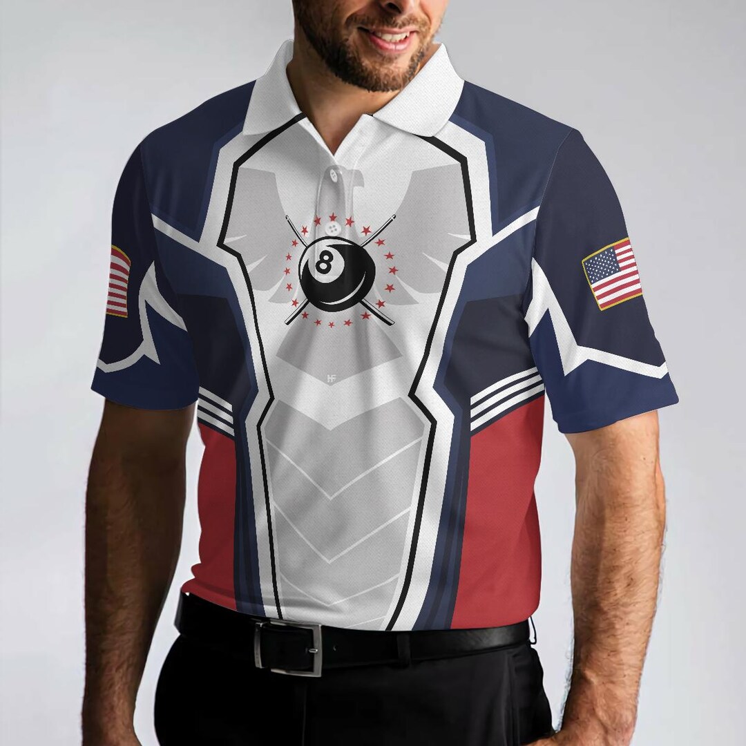Eagle Billiards Polo Shirt, American Eagle Pool Shirt, Best Short ...