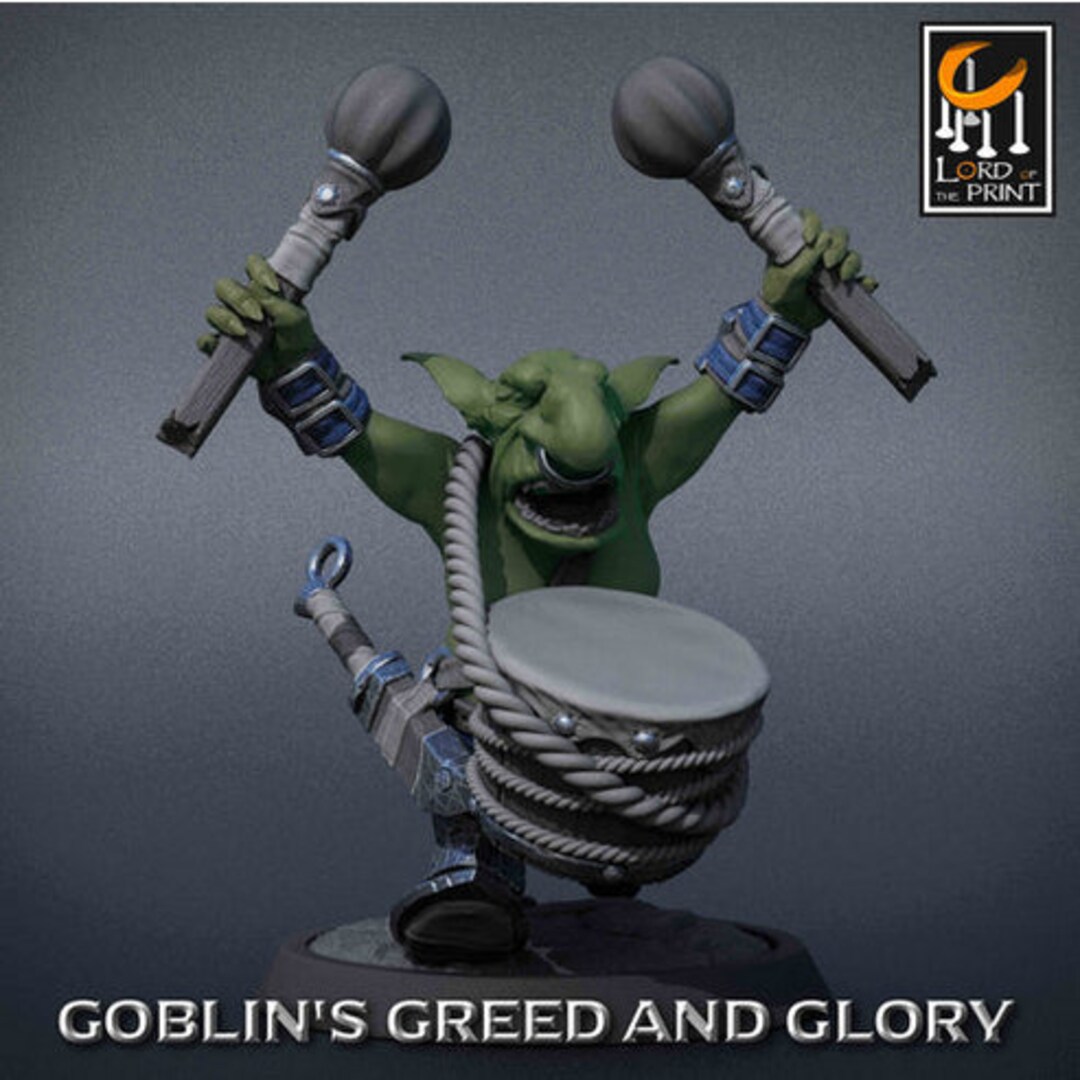Goblin Basic Drummer 3D Printed Miniatures 8K LCD Artisans - Etsy